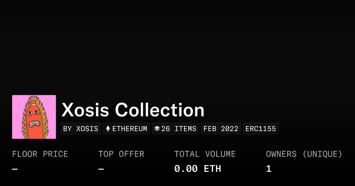 Xosis Collection - Collection | OpenSea
