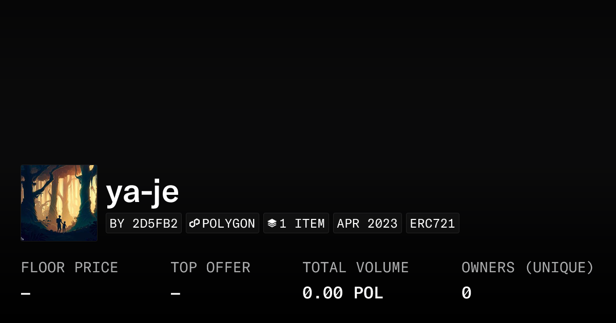 ya-je - Collection | OpenSea