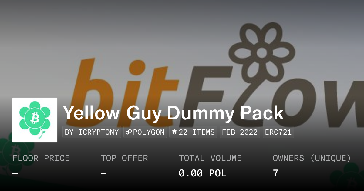 Yellow Guy Dummy Pack - Collection | OpenSea