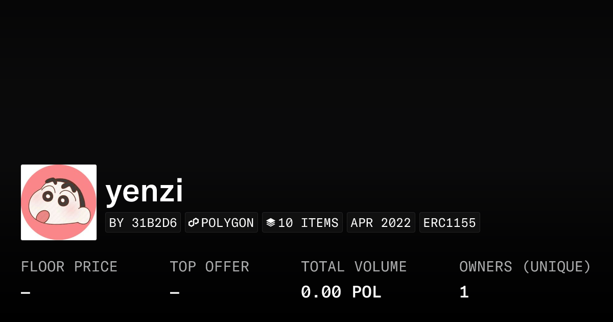 yenzi - Collection | OpenSea