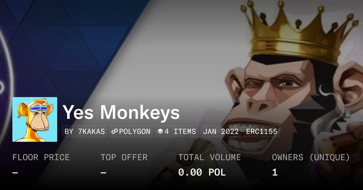 Yes Monkeys - Collection | OpenSea