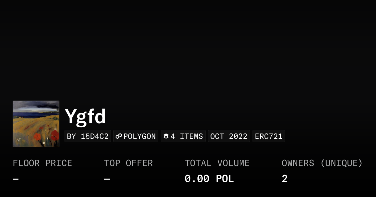 Ygfd - Collection | OpenSea