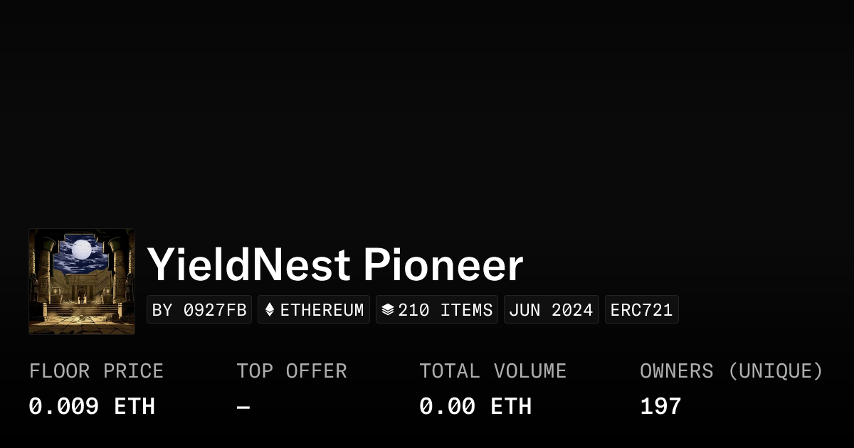 YieldNest Pioneer - Collection | OpenSea