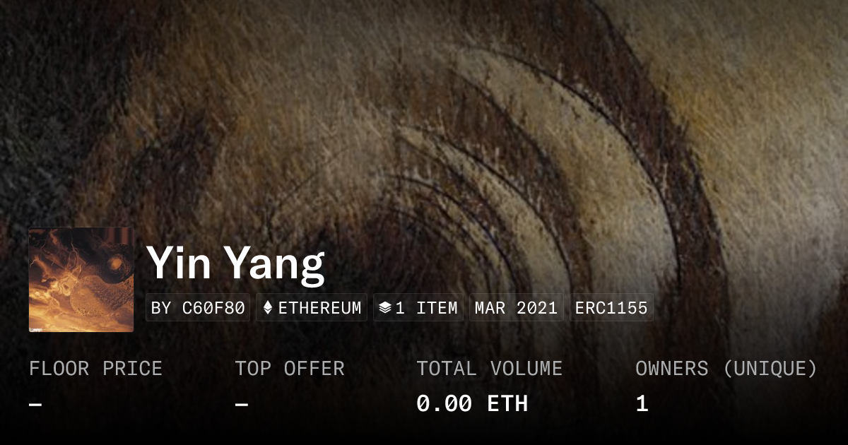 Yin Yang - Collection | OpenSea