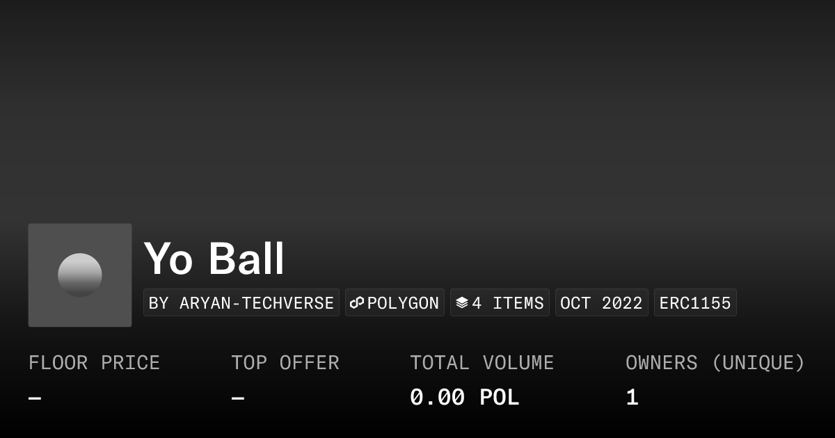Yo Ball - Collection | OpenSea