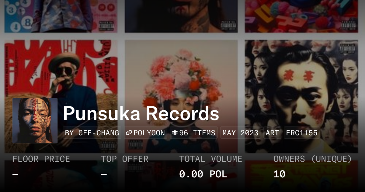 Punsuka Records - Collection | OpenSea