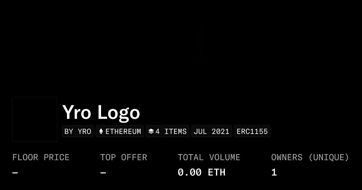 Yro Logo - Collection | OpenSea