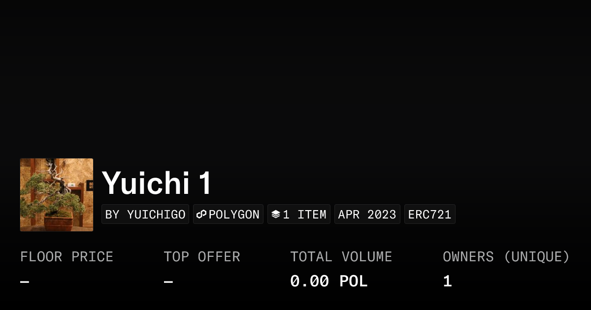 Yuichi 1 - Collection | OpenSea