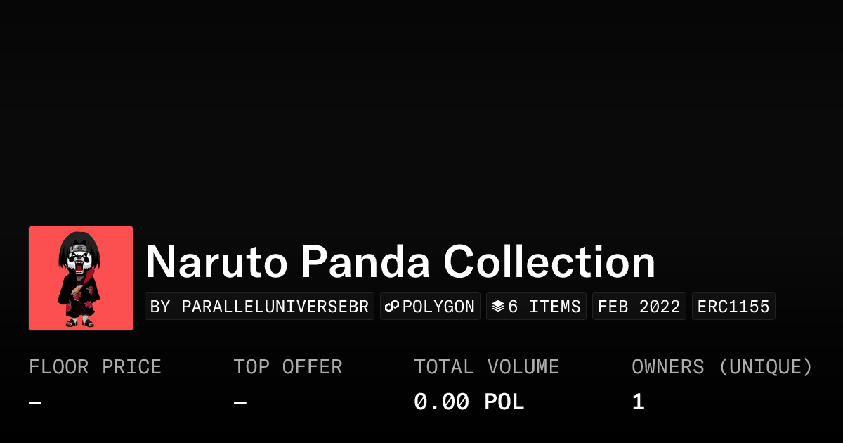 Naruto Panda Collection - Collection | OpenSea