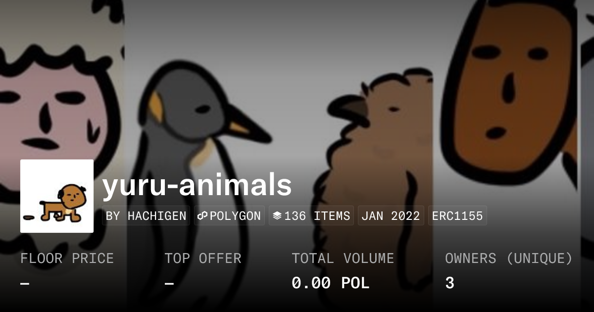 yuru-animals - Collection | OpenSea