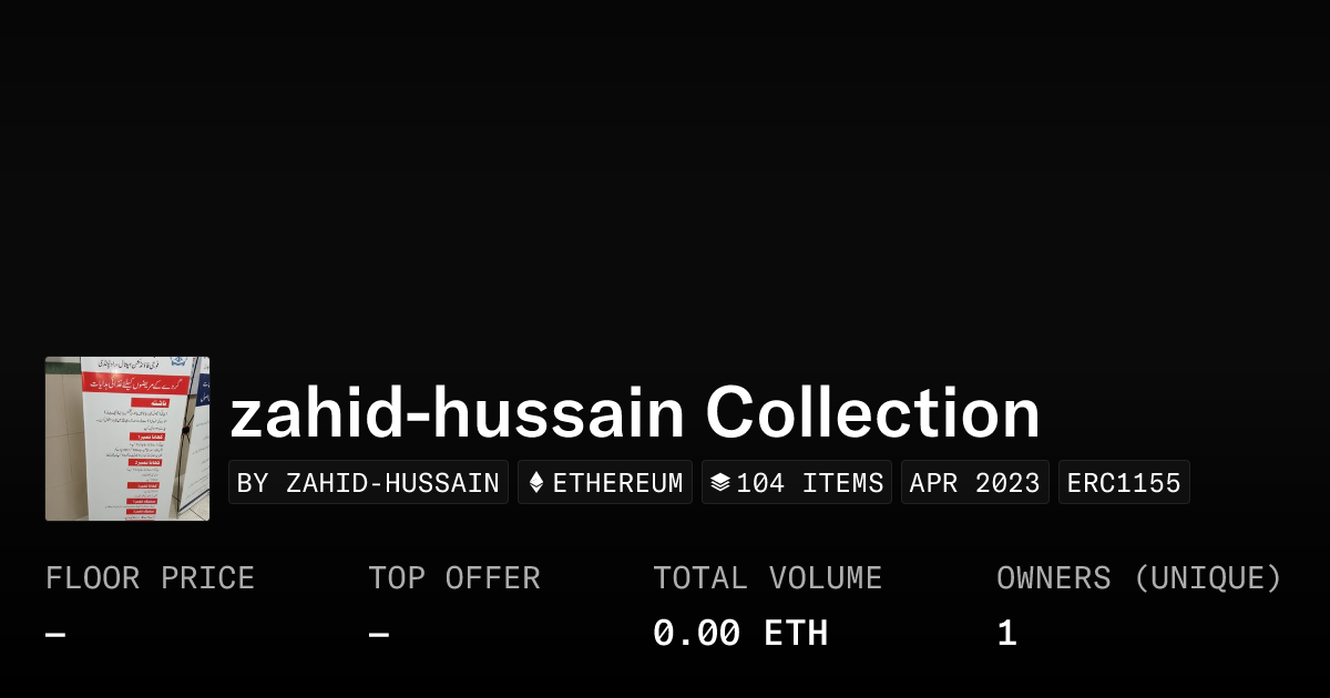 zahid-hussain Collection - Collection | OpenSea