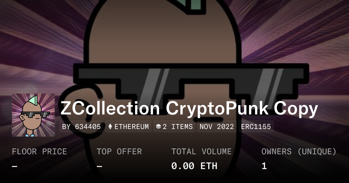 ZCollection CryptoPunk Copy - Collection | OpenSea
