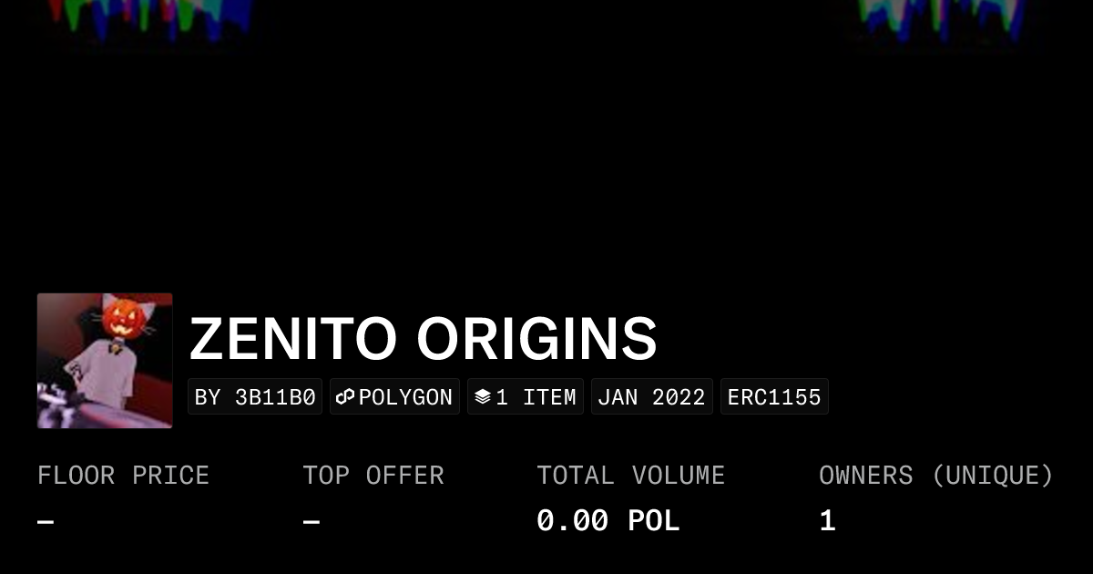 ZENITO ORIGINS - Collection | OpenSea
