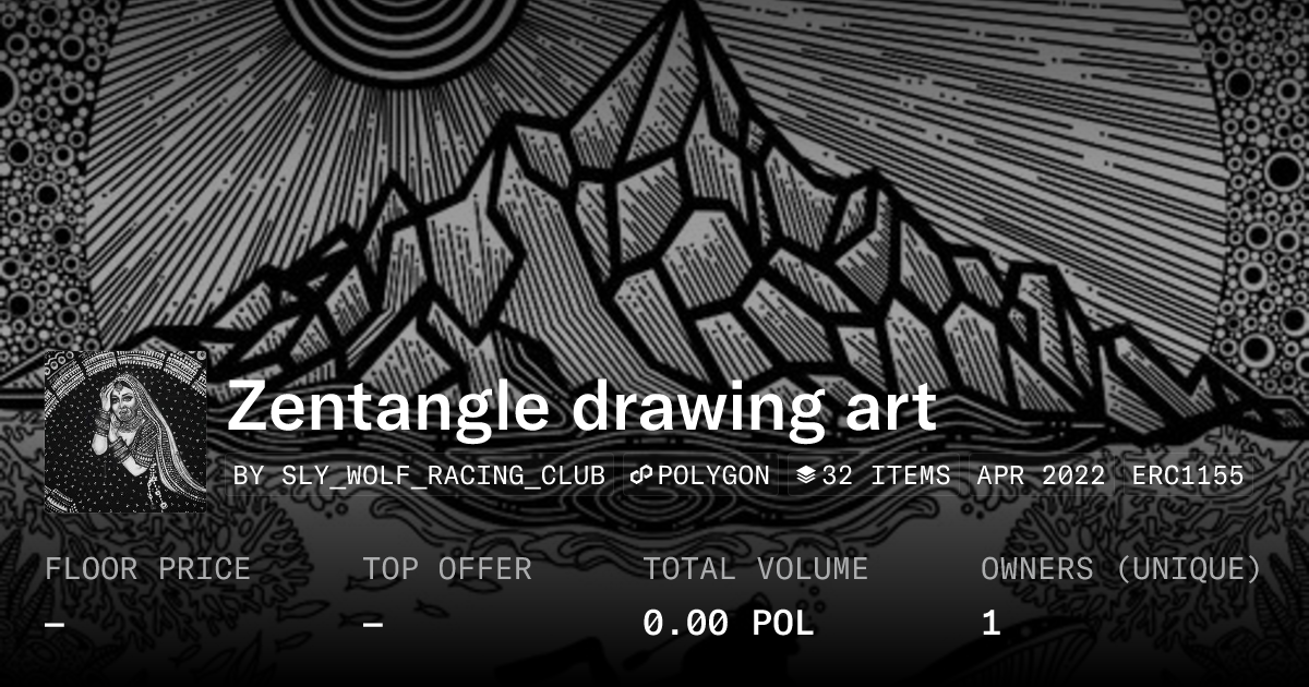 Zentangle drawing art - Collection | OpenSea