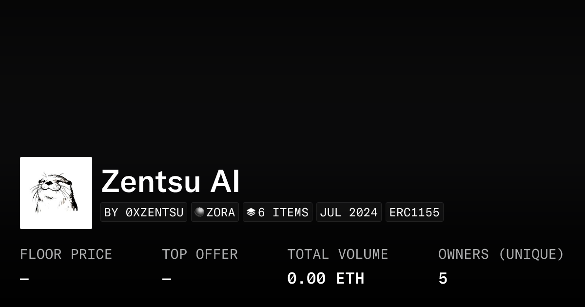 Zentsu AI - Collection | OpenSea
