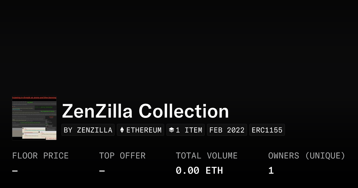 ZenZilla Collection - Collection | OpenSea