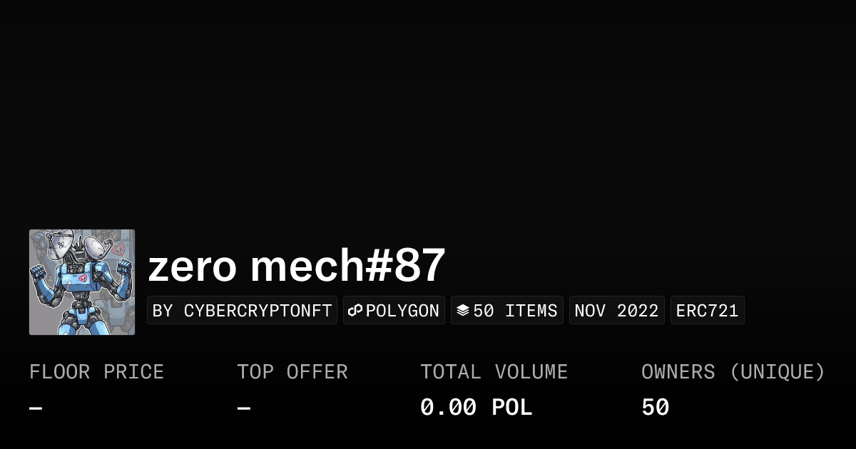 zero mech#87 - Collection | OpenSea