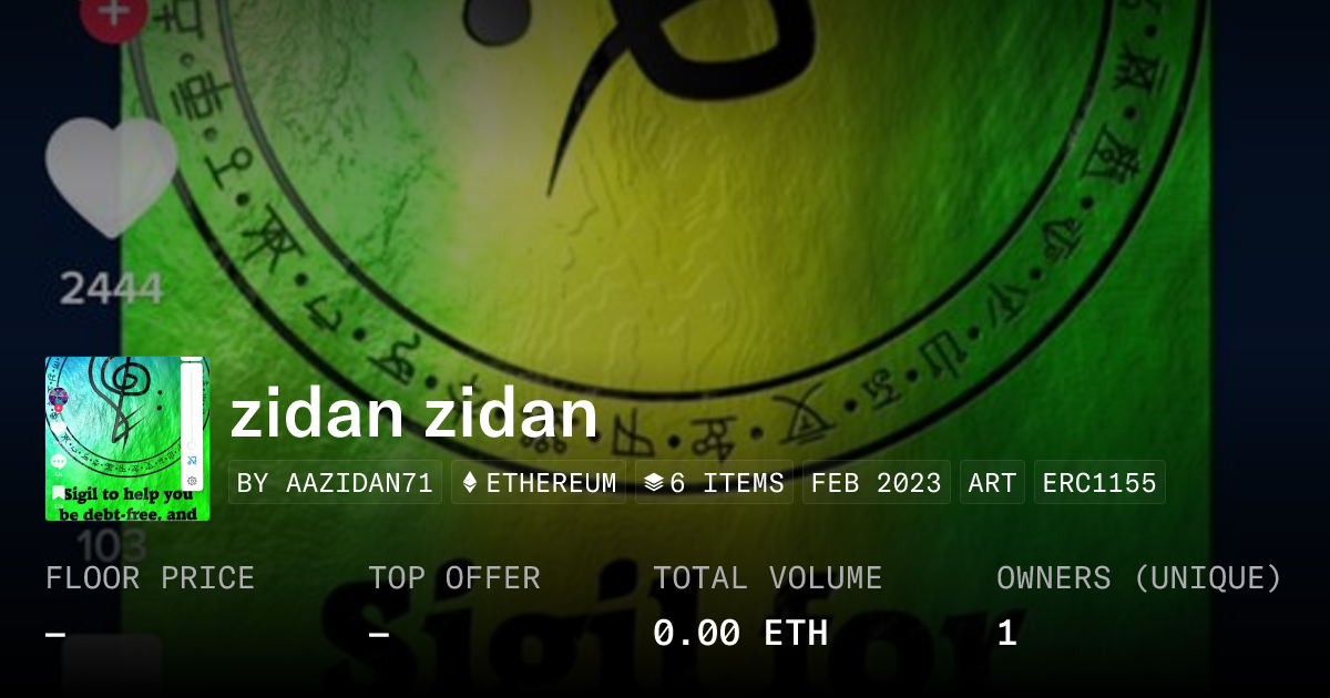 zidan zidan - Collection | OpenSea
