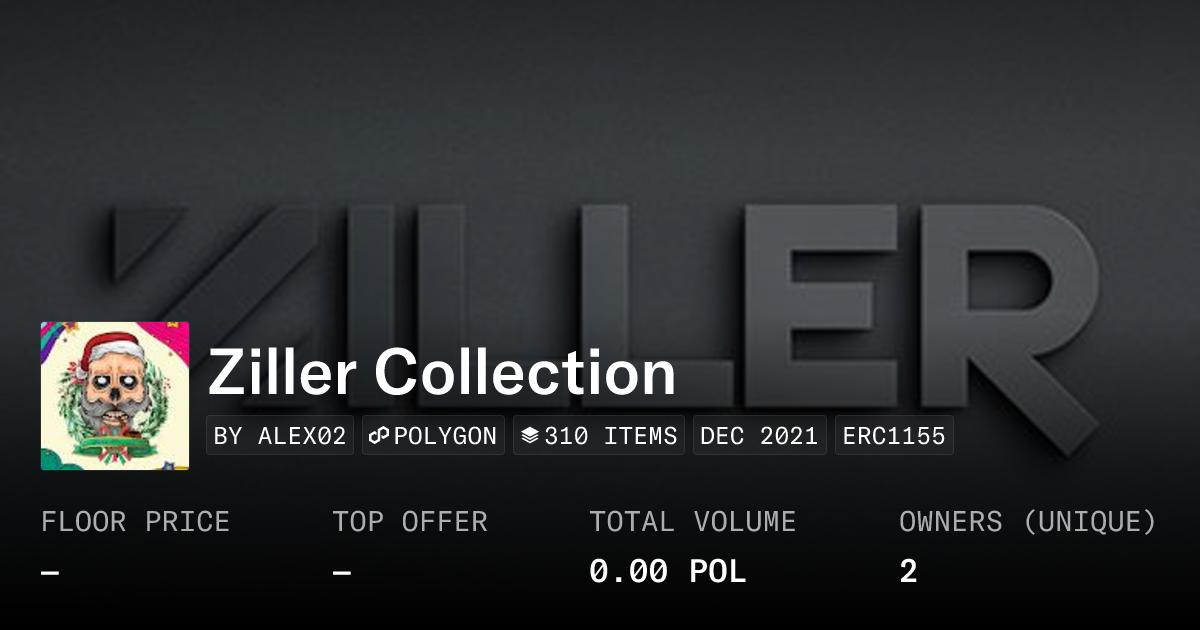 Ziller Collection - Collection | OpenSea