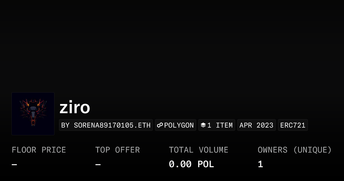 ziro - Collection | OpenSea