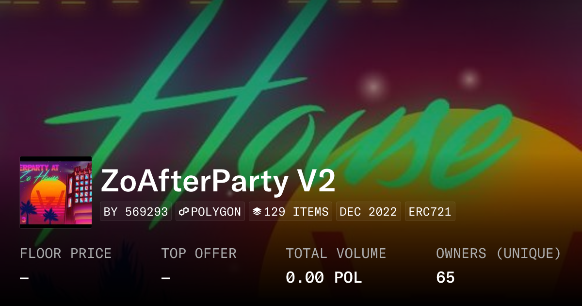 ZoAfterParty V2 - Collection | OpenSea