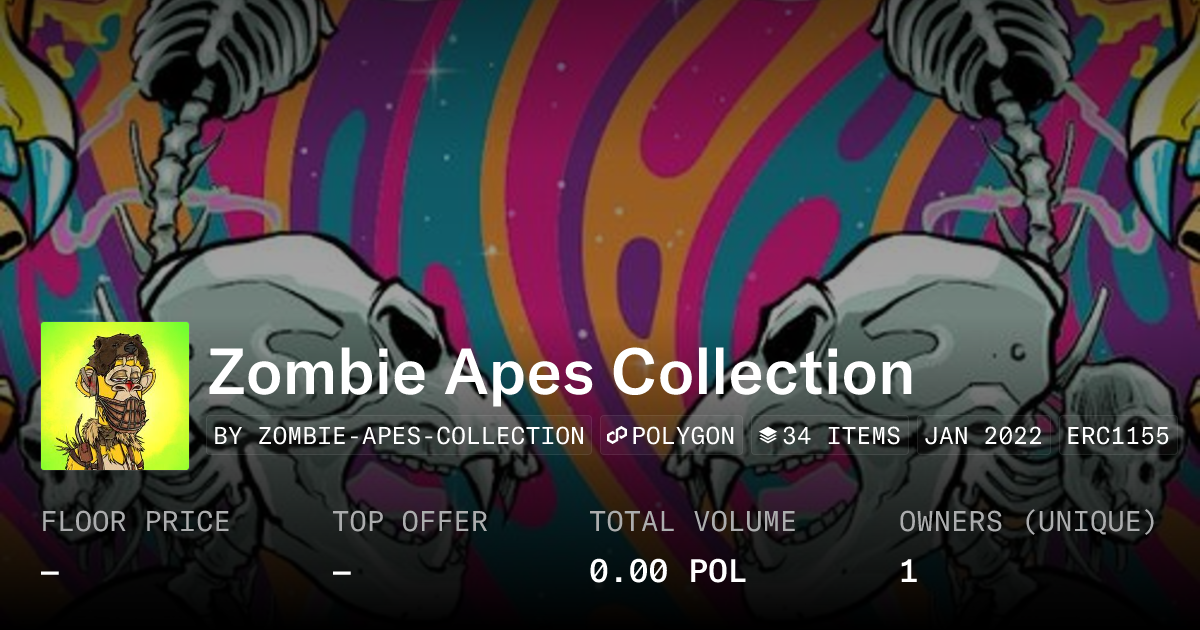 Zombie Apes Collection - Collection | OpenSea