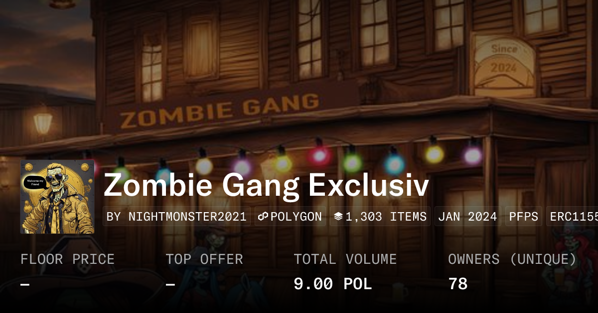 Zombie Gang Exclusiv - Collection | OpenSea