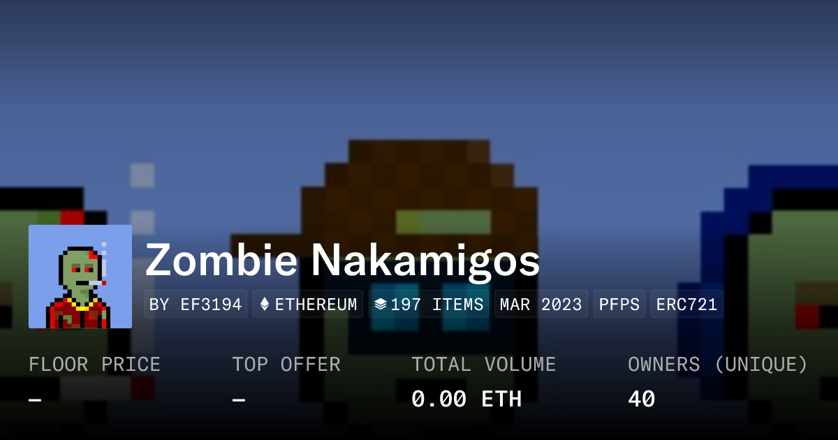 Zombie Nakamigos - Collection | OpenSea
