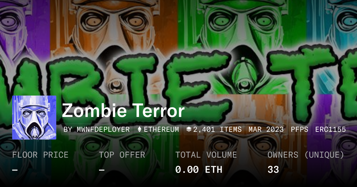Zombie Terror - Collection | OpenSea