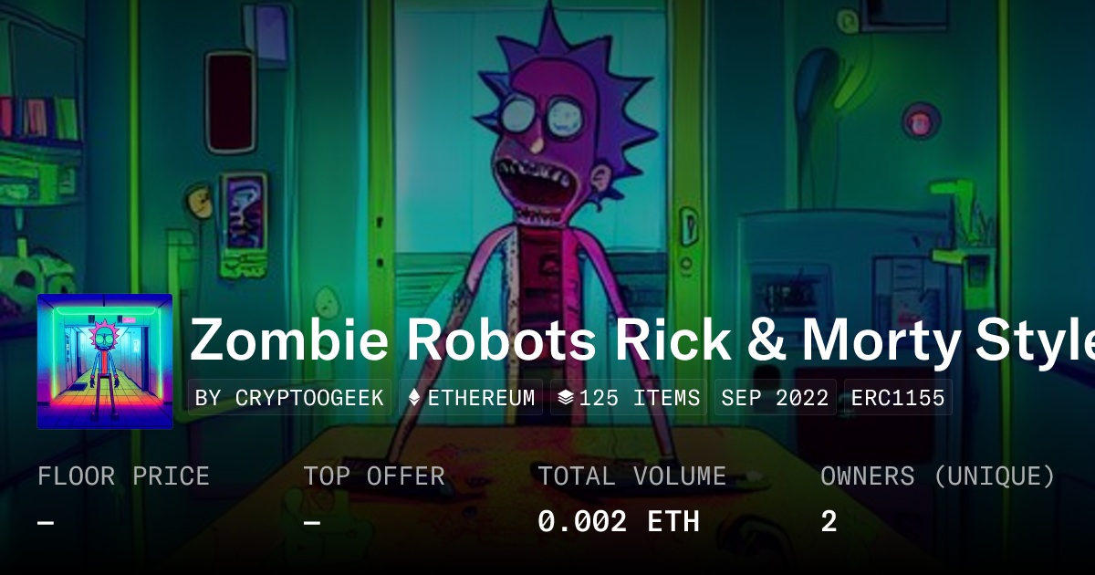 Zombie Robots Rick & Morty Style - Collection | OpenSea