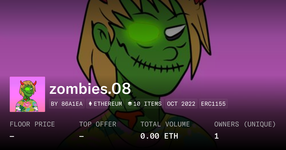 zombies.08 - Collection | OpenSea