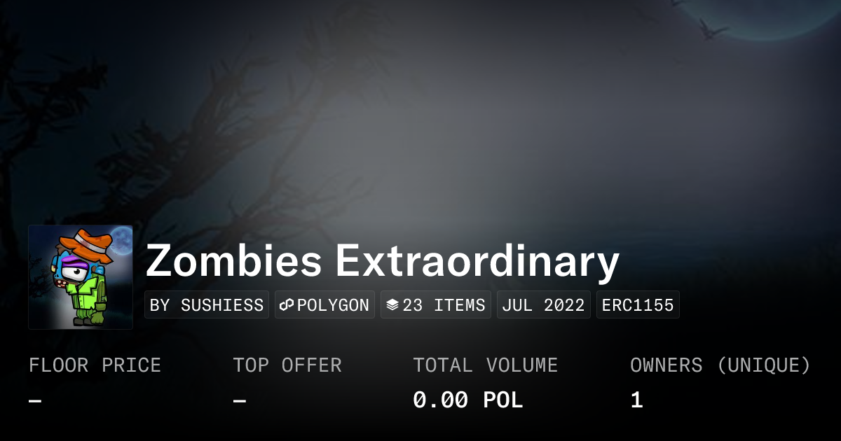 Zombies Extraordinary - Collection | OpenSea