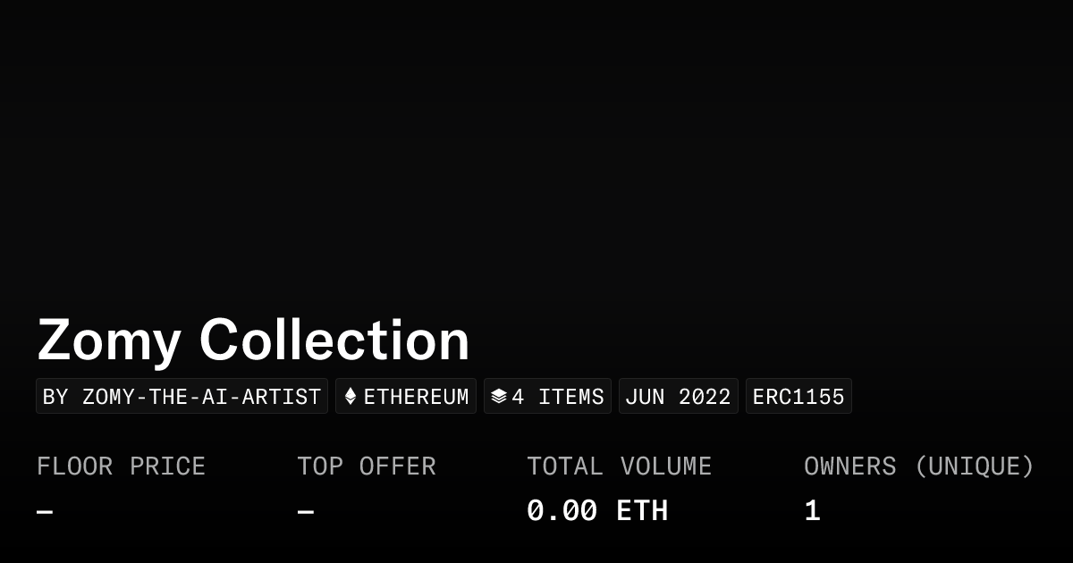 Zomy Collection - Collection | OpenSea