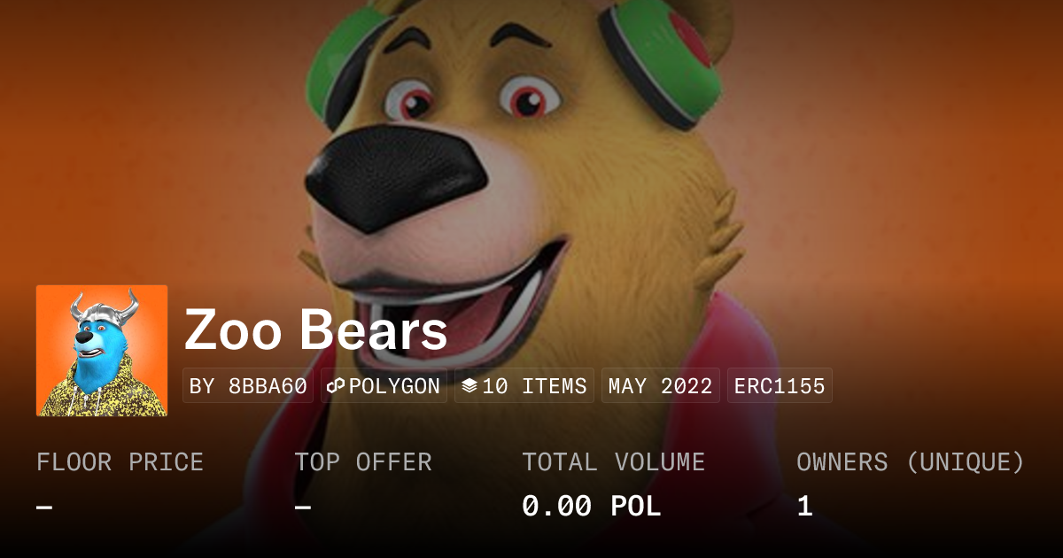 Zoo Bears - Collection | OpenSea