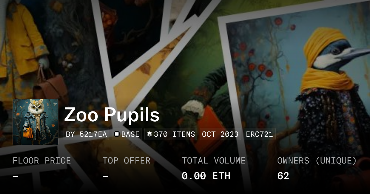 Zoo Pupils - Collection | OpenSea