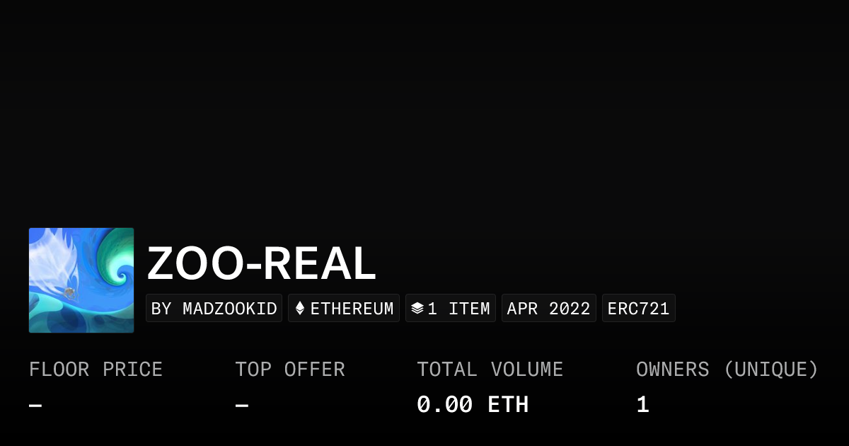 ZOO-REAL - Collection | OpenSea