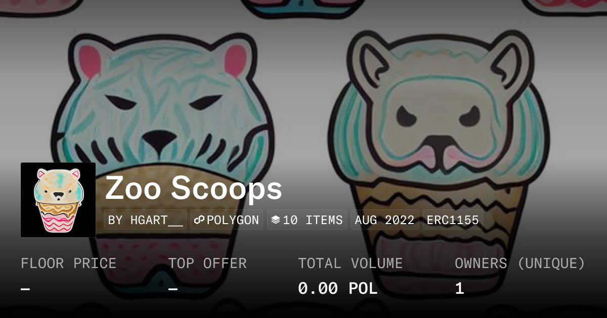 Zoo Scoops - Collection | OpenSea