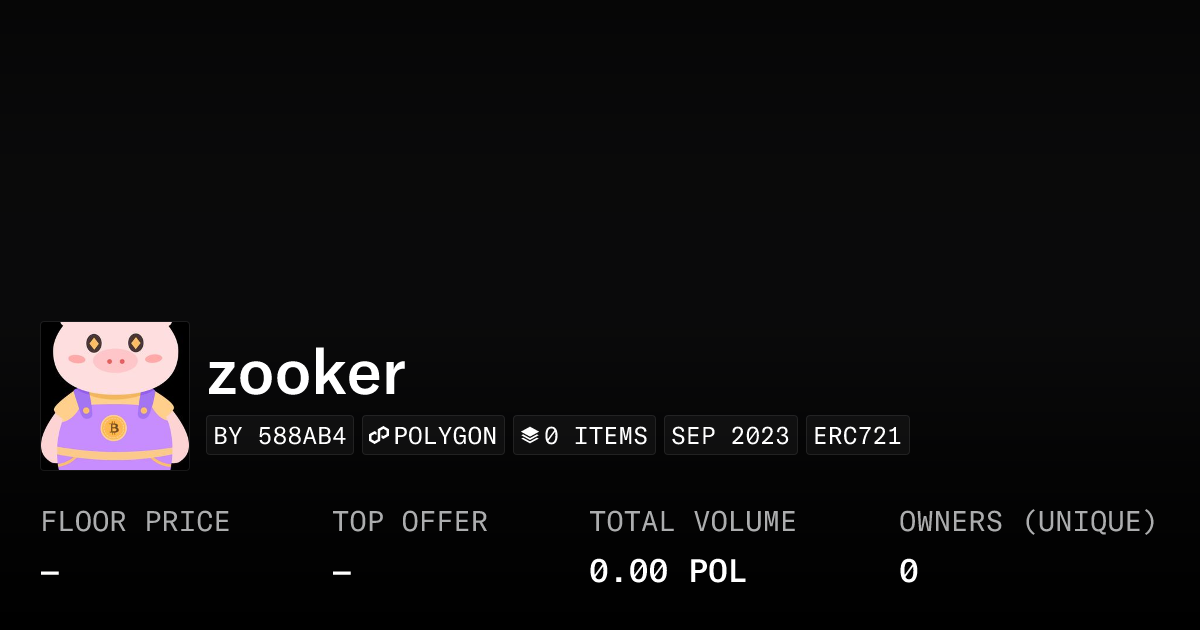 zooker - Collection | OpenSea