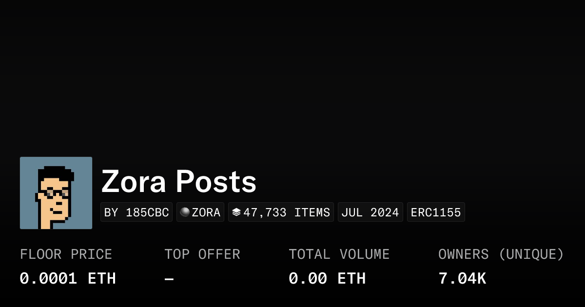 Zora Posts - Collection | OpenSea