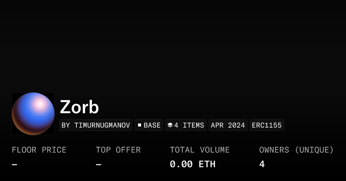 Zorb - Collection | OpenSea