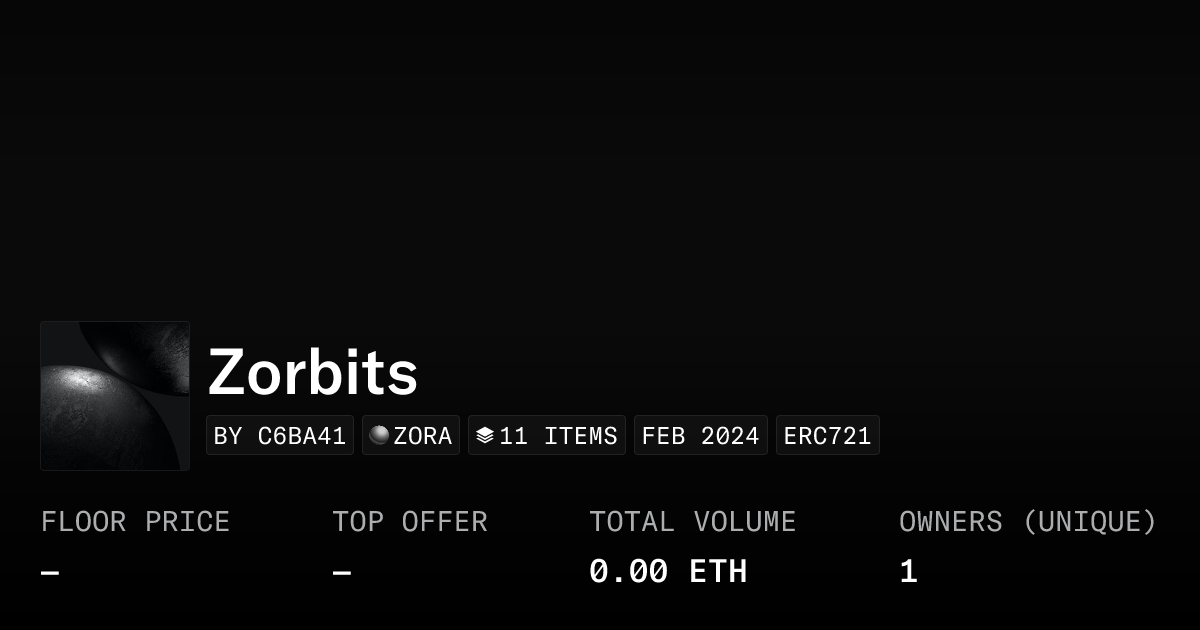 Zorbits - Collection | OpenSea