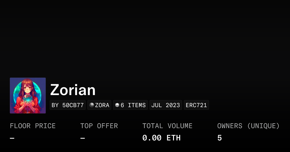 Zorian - Collection | OpenSea