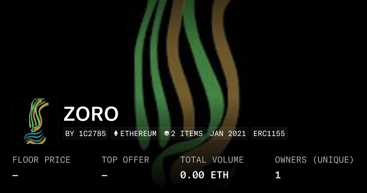 ZORO - Collection | OpenSea