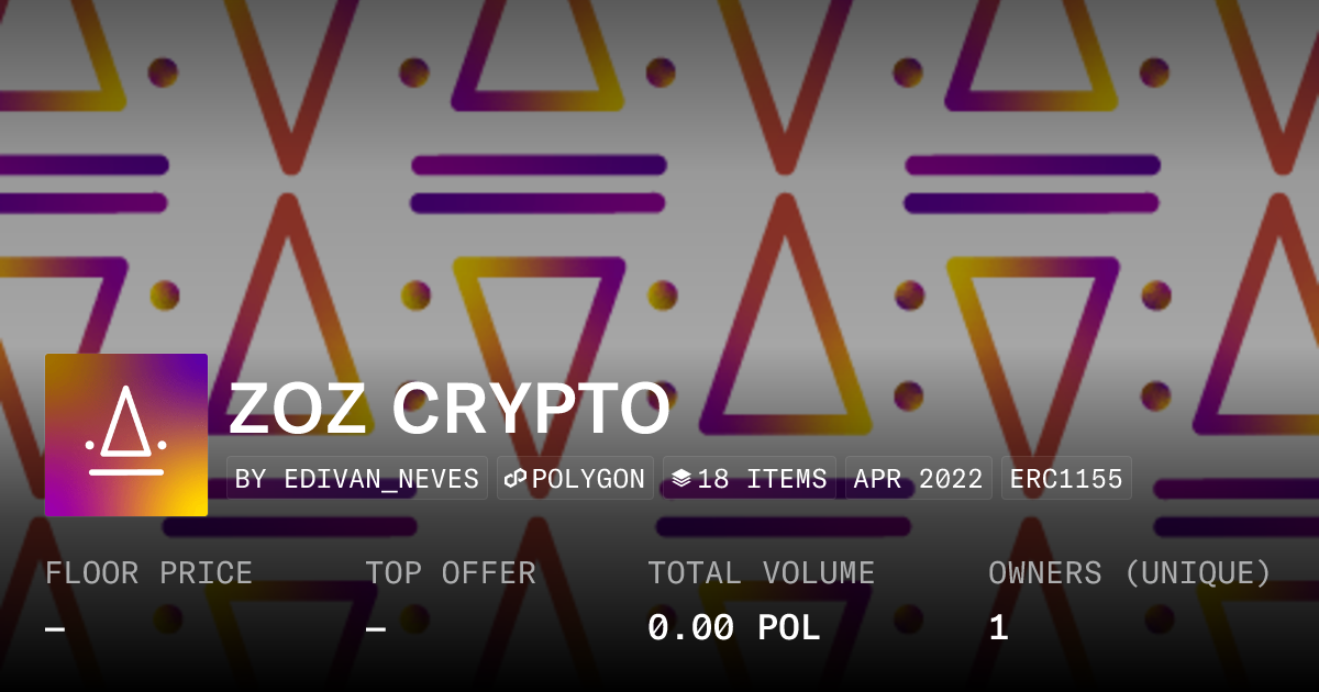 ZOZ CRYPTO - Collection | OpenSea