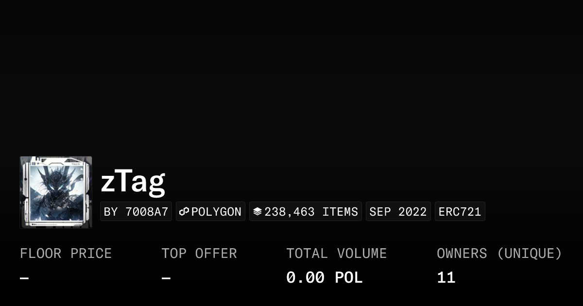 zTag - Collection | OpenSea