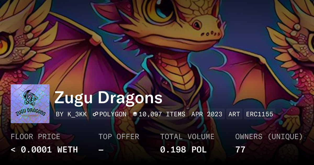 Zugu Dragons - Collection | OpenSea