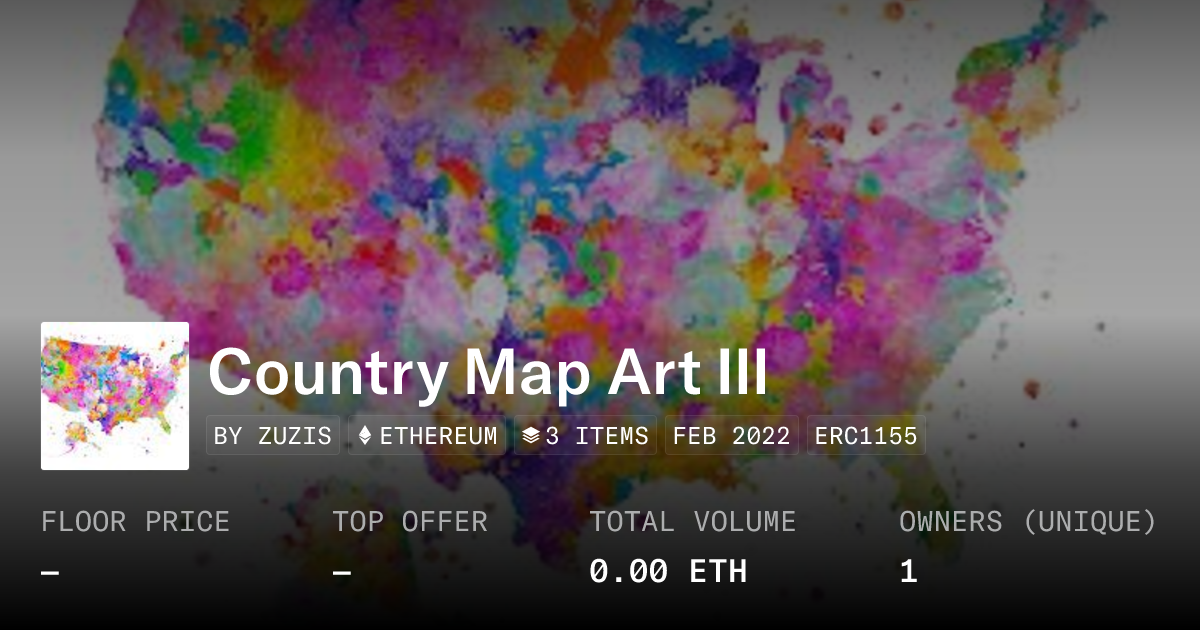 Country Map Art III - Collection | OpenSea