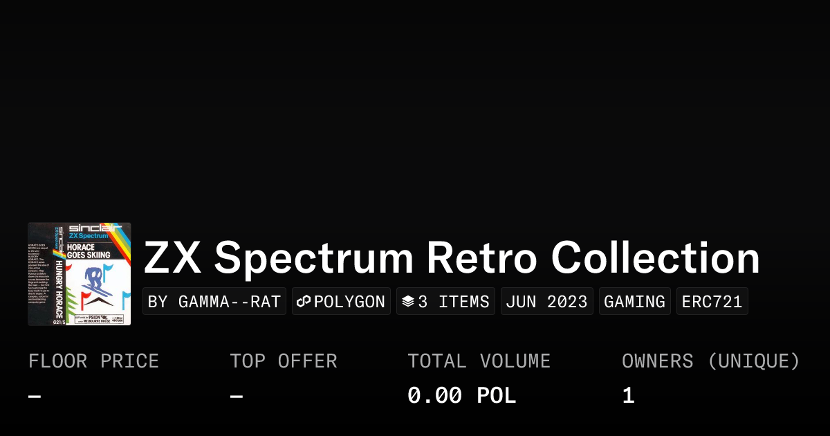 ZX Spectrum Retro Collection - Collection | OpenSea