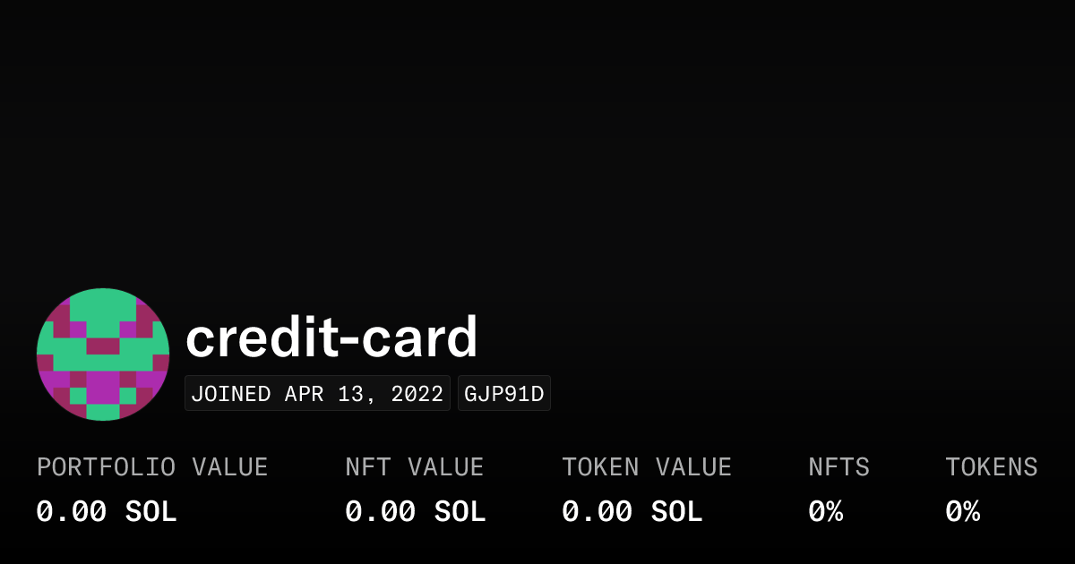 credit-card - Profile | OpenSea