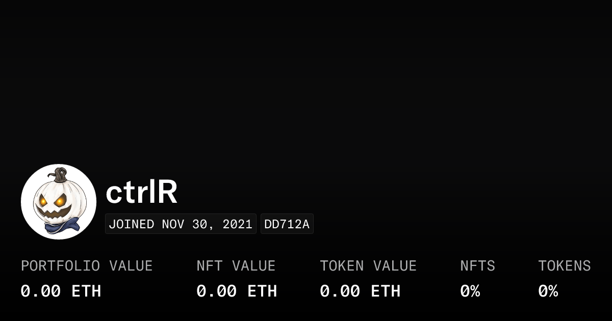 ctrlR - Profile | OpenSea